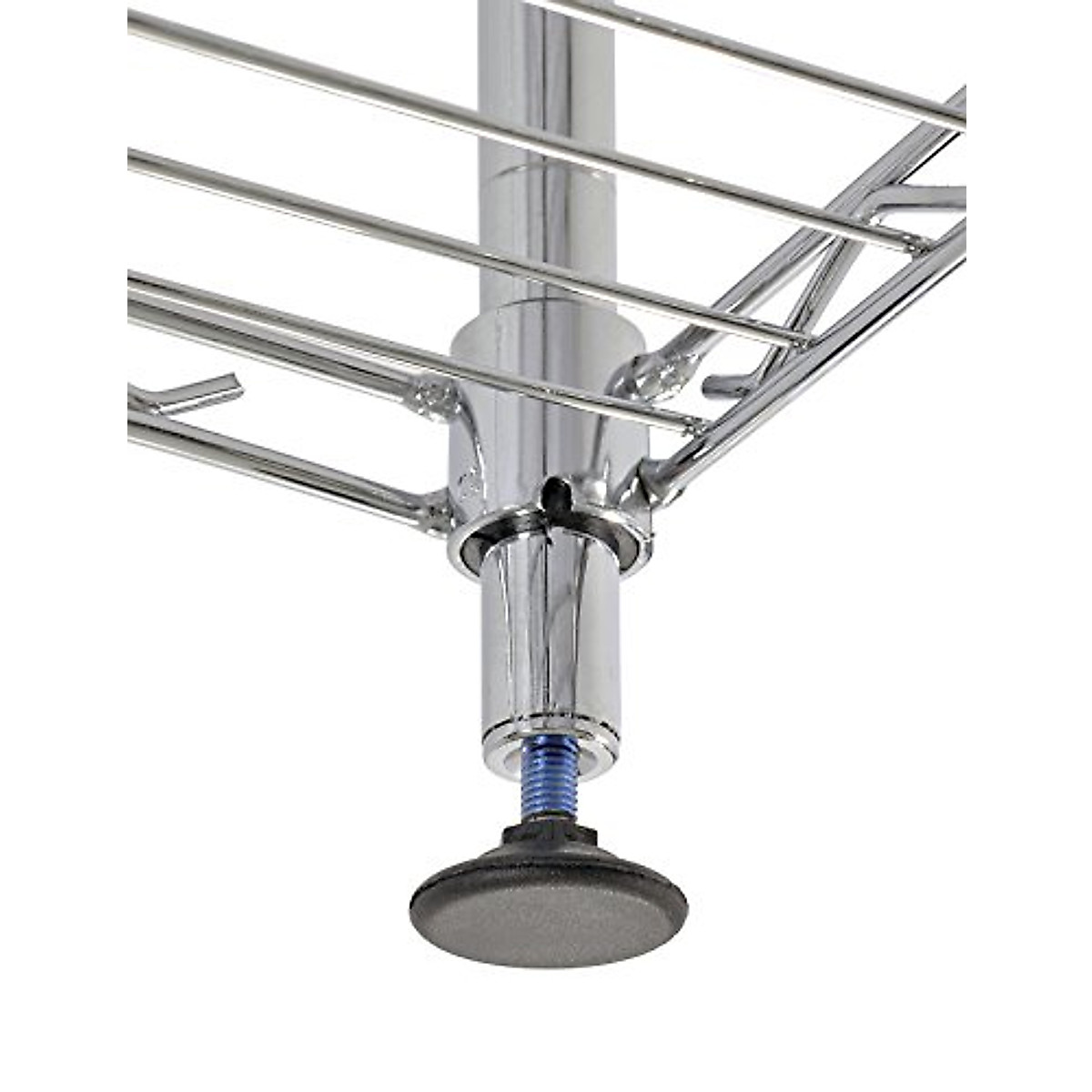 Muscle Rack WS181018-C Steel Adjustable Wire Shelving, 3 Shelves, Chrome, 18" Height, 18" Width, 264 lb. Load Capacity