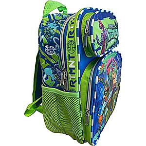 KBNL Ninja Turtles 12'' Toddler Size Backpack A19568, Blue and Red