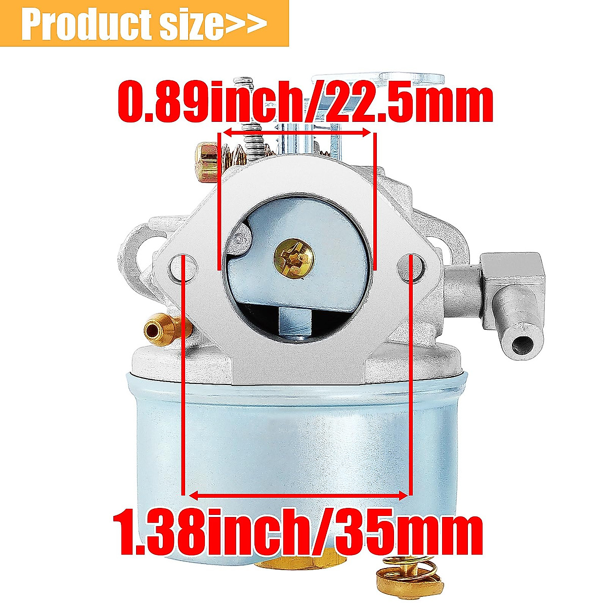 QAZAKY 640298 Carburetor Compatible with Tecumseh OH195SA 5.5HP OHSK70 7HP 4-Cycle Snowblower 2-Stage Craftsman Toro 38571 38575 38576 38577 CCR 6053 Snowthrower Ariens 932036 932504 ST524 50-666