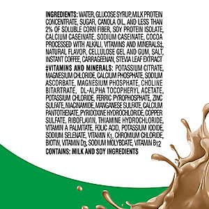 BOOST High Protein with Fiber Complete Nutritional Drink, Cafe Mocha, 8 fl oz Bottle, 24 Pack