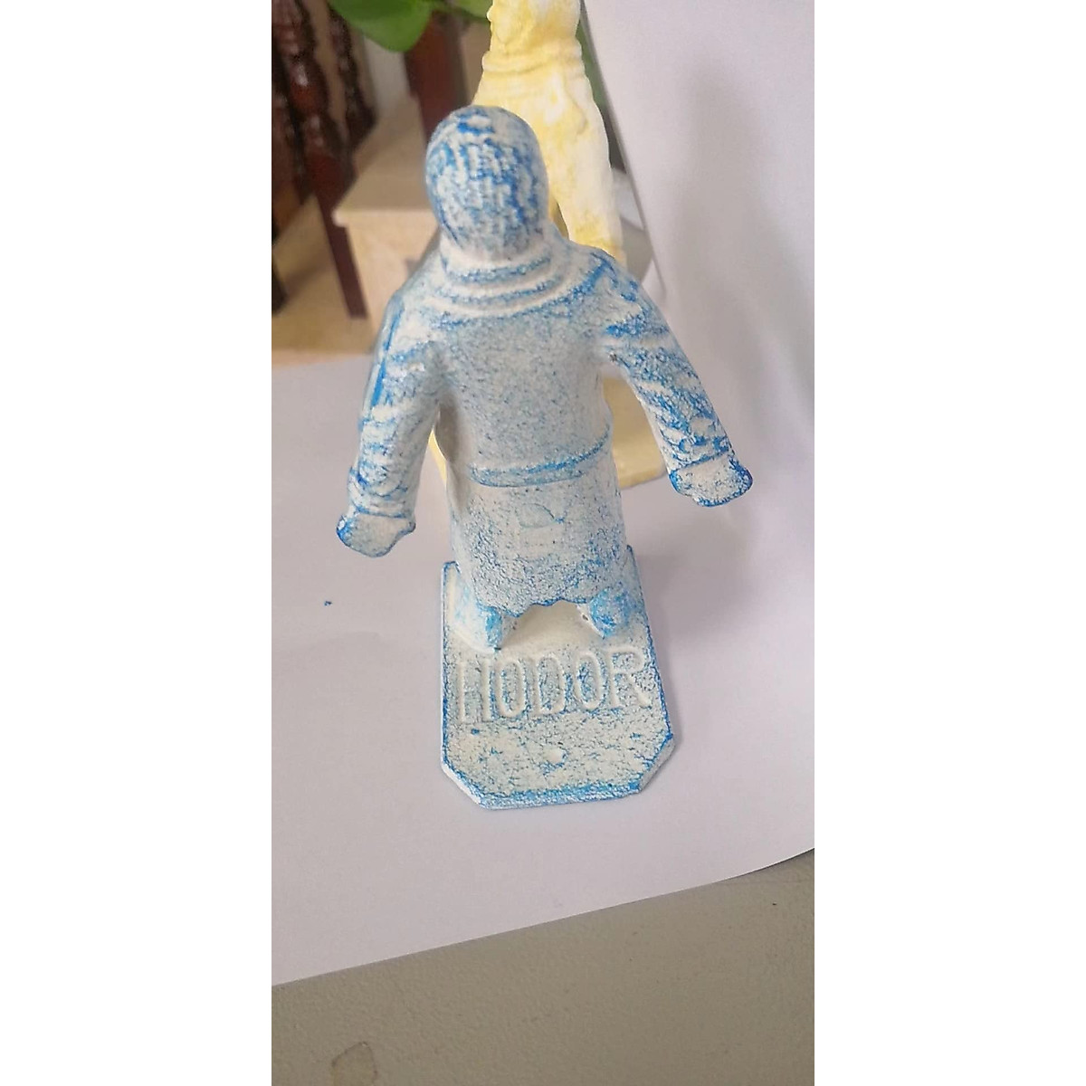 Hold The Doorstop Hodor Door Stop Cast Iron (White & Blue)