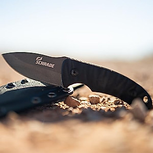 Schrade Delta Class Wolverine Mini Fixed Blade with 65MN High Carbon Stainless Steel for Outdoor Survival