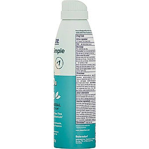 Coppertone Pure and Simple Kids Sunscreen Spray SPF 50, Zinc Oxide Mineral , Tear Free, Water Resistant, Broad Spectrum , 5 Oz