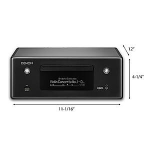 Denon Receiver RCD-N10 with Polk Audio Signature S10E Bookshelf Speaker (Pair) Home Theater Bundle