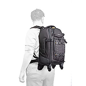 VANGUARD ALTA Fly 55T DSLR Camera Backpack, 4 Wheel Spinner/Trolley, Black