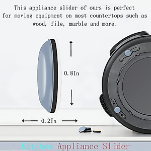 Appliance Sliders for Kitchen Appliances, 8 PCS Easy Moving & Saving Space Self Stick Appliance Slider for Most Countertop Small Kitchen Appliance Coffee Maker, Air Fryer, Pressure Cooker