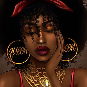 IAGM Tote Bags For Women African American Black Women Shoulder Bags Black Girl Satchel Handbags For Gym Beach Work School