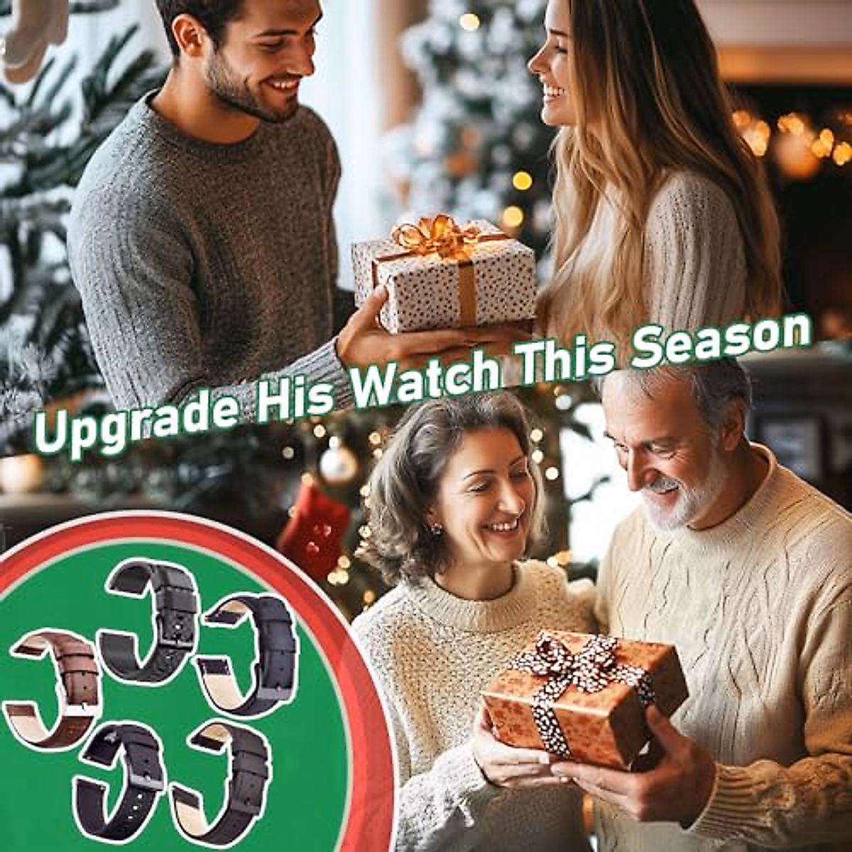 Ritche Christmas Gift 22mm Canvas Sailcloth Watch Band Quick Release Watch Strap for Men Women Watch Bands, White Elephant Gifts, Stocking Stuffers for Men