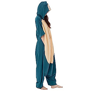 SAZAC Kigurumi - Pokemon - Snorlax - Summer Onesie Jumpsuit Halloween Costume (X-Large)
