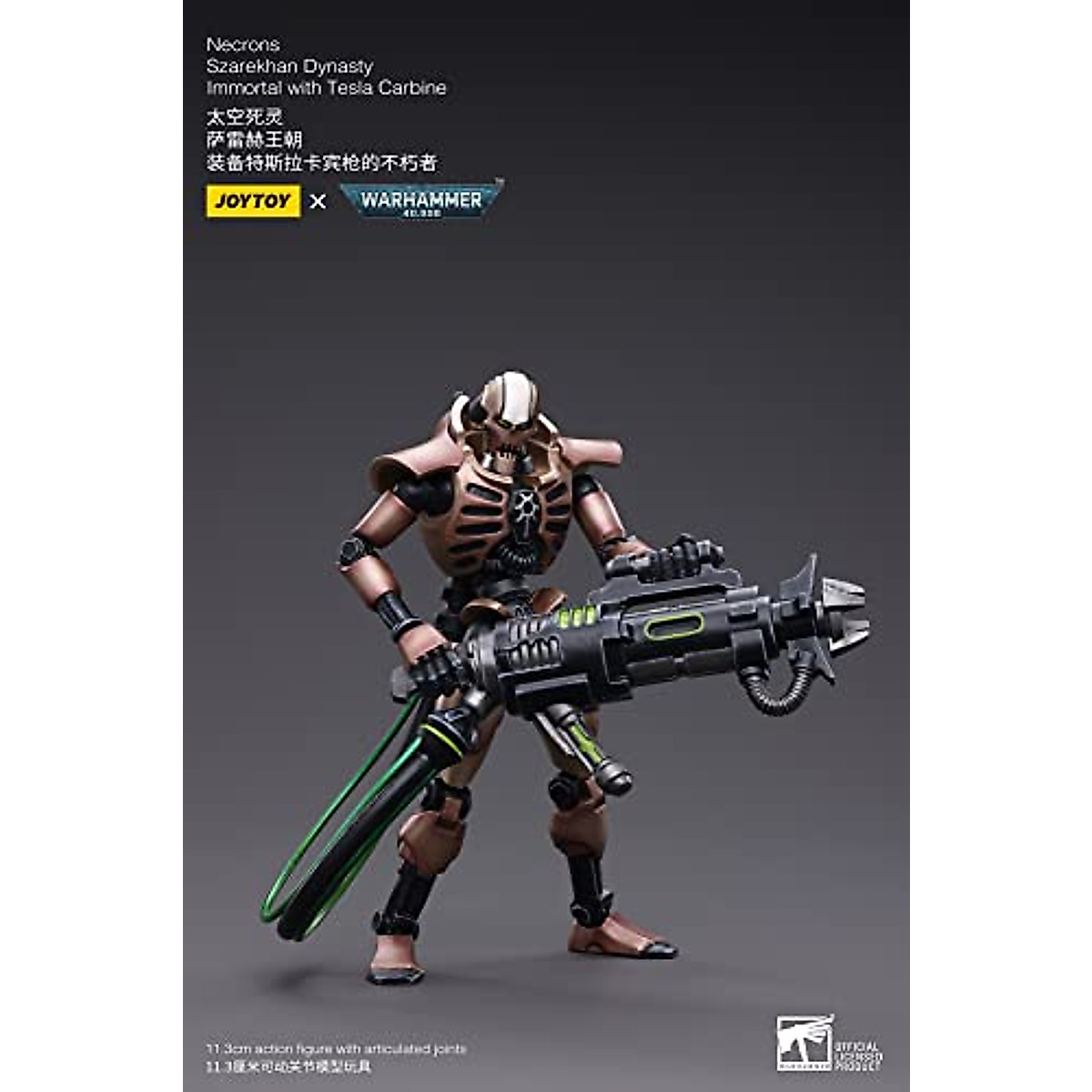 JoyToy Warhammer 40k: Necrons Szarekhan Dynasty Tesla Carbine 1:18 Scale Action Figure