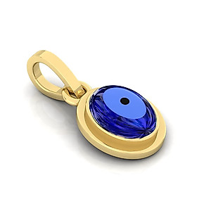 SirDaksh 5.25 Carat Blue Evil Eye Charms Pendants For Women's