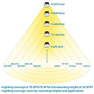 TORCHSTAR LED Barn Light, Dusk to Dawn Area Lights with Photocell, Outdoor Security Flood Lighting, ETL & DLC Listed, Wet Location, 110-277V, Garage, Yard, 5000K Daylight, Bronze