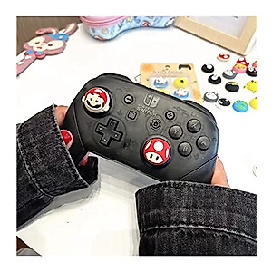 PERFECTSIGHT 4 PCS Cute Thumb Grip Caps for PS5/PS4/Xbox One (Series X, S)/NS Switch Pro Controller, Anime Magic Moon Analog Stick Grips Thumbsticks, 3D Kawaii Silicone Joystick Button Covers (Luna)