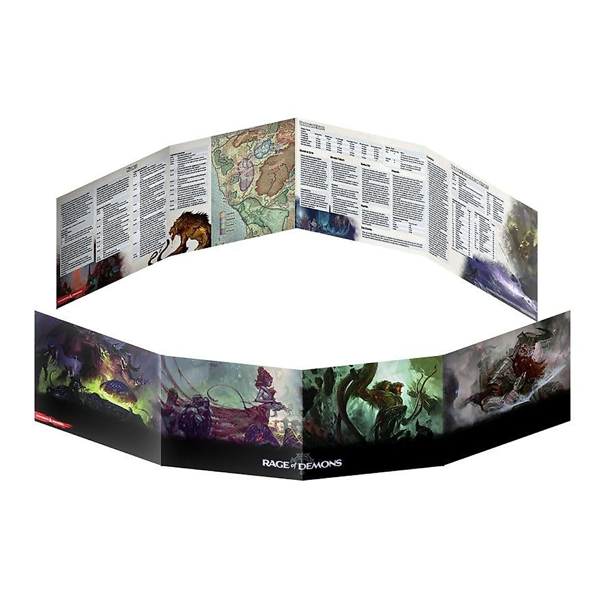 Gale Force Nine Dungeons & Dragons - Rage of Demons(Out of the Abyss) DM Screen, Multicolor (73704BFM)