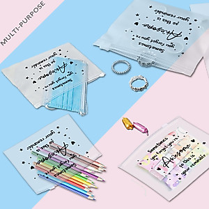 LAMIVEENLA 80 Pcs Bulk Mini Makeup Bags - Inspirational Gifts for Women Friends - Small Cosmetic Pouch - Mini Toiletry Bag - You Are Awesome Appreciation Gifts - Party Favors Church Gifts in Bulk