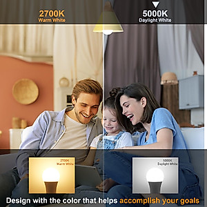 comzler GU24 Light Bulb,GU24 LED Bulb 9W Equivalent 80W, GU24 Base Twist in Light Bulb Daylight 5000K 900 Lumens,A19 CFL Replacement,Non-dimmable Bulb for Ceiling Fan 4 Pack