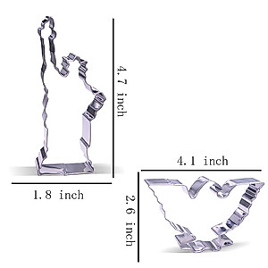 4th of July Cookie Cutter Set - 8 Piece - Stainless Steel