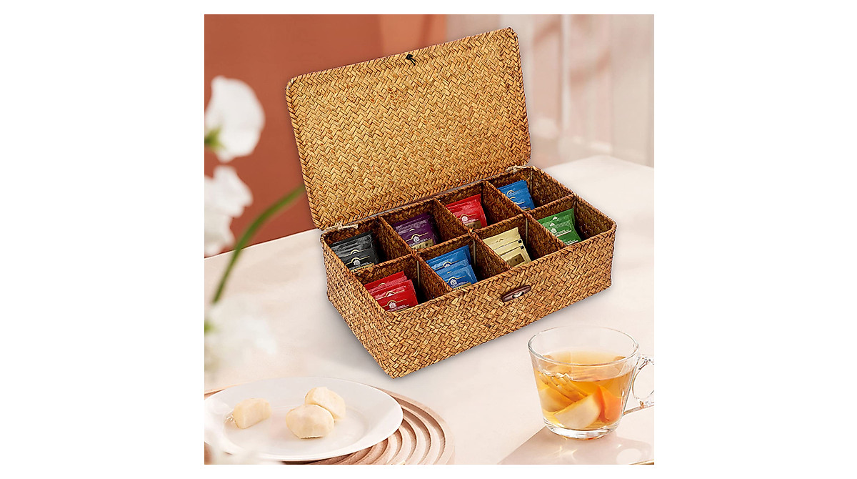 ELLDOO Tea Bags Box - Stylish Organizer for Any Space