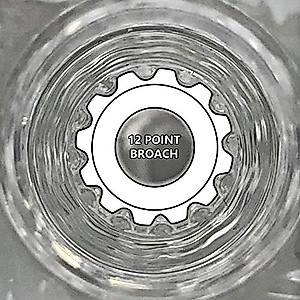 Avalon Plumbing Supply Tub and Shower 3 Piece Faucet Marquis Handles Replacement for Price Pfister Systems, 12 Point Broach, 3 Piece Set of Hot, Cold, Diverter, Clear Acrylic