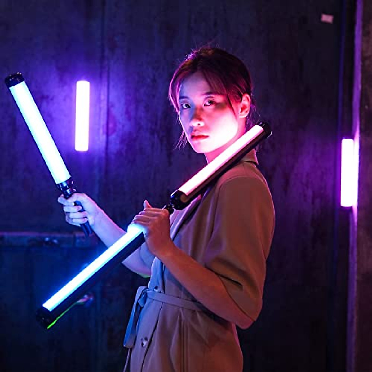 Handheld Light Wand, K21 RGB Light Stick Tube, APP Control 2500K-8500K LED Light Stick Wand for Night Light Painting Photography Video Tiktok Vlog YouTube