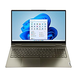 Lenovo 2022 Yoga 7i 2-in-1 360° 15.6" Touch Screen Laptop, Intel Evo Platform Core i7 1165G7, 12GB RAM, 1TB PCIe SSD, Intel Iris Xe Graphics, Backlit Keyboard, Win 11, Dark Moss, 32GB USB Card