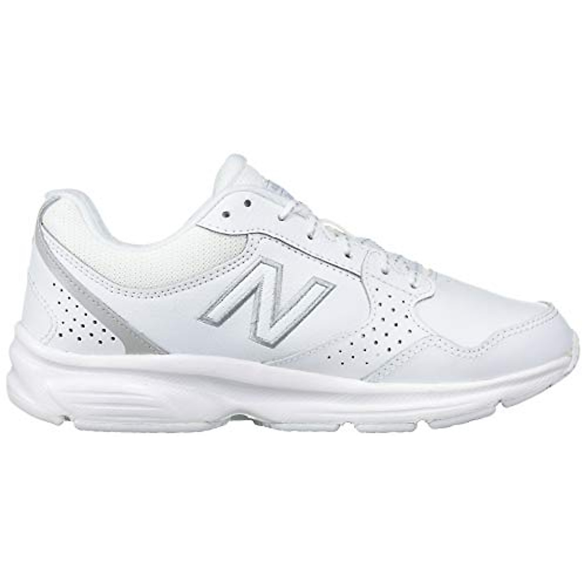 New Balance Women's 411 V1 Walking Shoe, White/White, 8