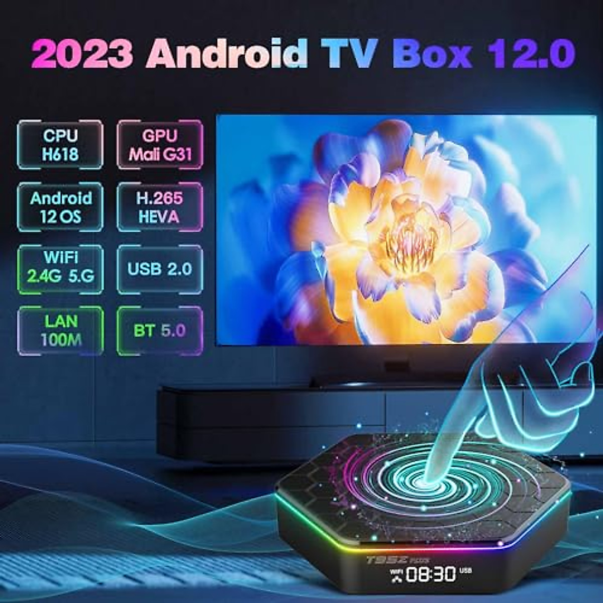 TV Box Android 11.0 4GB RAM 64GB ROM S905W2 Quad-Core 64bit Cortex-A35 2.4G/5.8G WiFi OTA Update UHD 4K TV Box HDR10+ BT5.0 USB3.0 HDMI 2.1, Android Box 2023