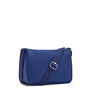 Kipling womens Women's Callie Bag, Organize Accessories, Spacious Interior, Adjustable Strap, Nyl Shoulder Bag, Ink Blue Tonal, 10.5 L x 7.5 H 4.5 D US