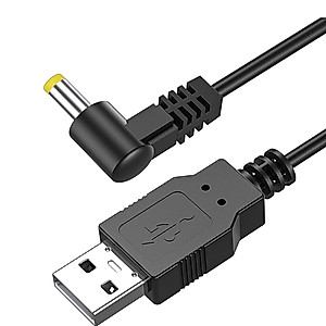 Gomass Replacement PSP Charger Cable, USB Power Cord for Sony PSP PlayStation Portable Charging for PSP 1000 2000 3000 Series (PSP-1001, 2001, 3001) and E-1000 L-Shape