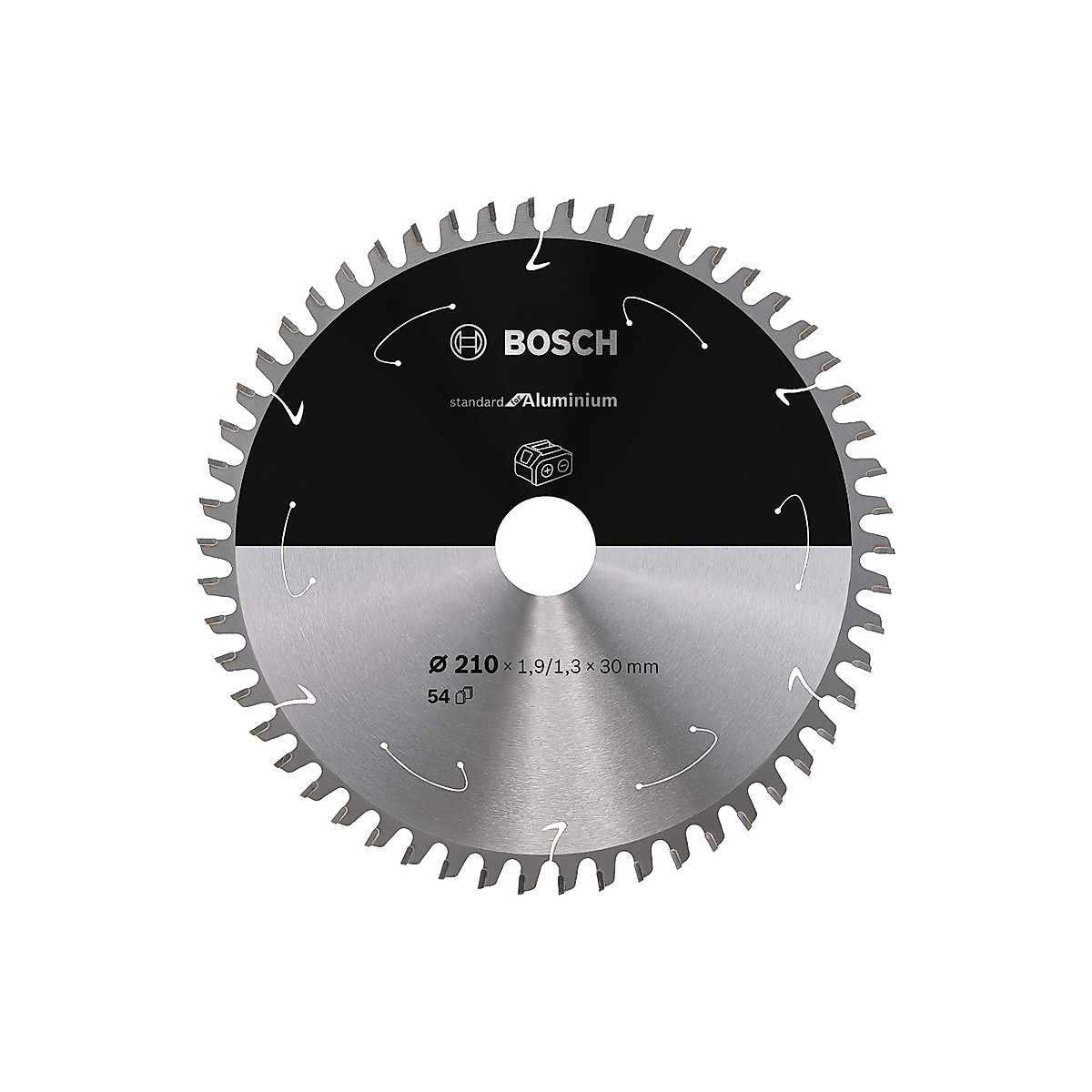 Bosch Professional Circular Saw Blade Standard (for Aluminium, 210 x 30 x 1.9 mm, 54 Teeth; Accessories: Cordless Circular Saw)