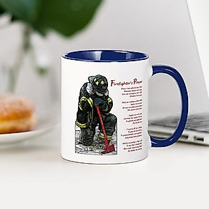 CafePress Firefighter Prayer Mug Ceramic Coffee Mug, Tea Cup 11 oz