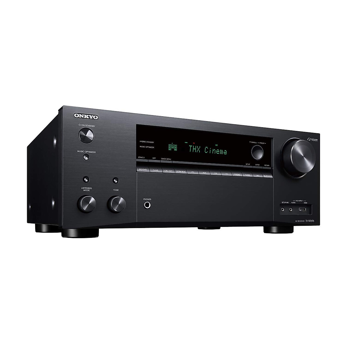 Onkyo TX-NR696 Smart AV Receiver Works with Sonos | 4K Ultra HD | AirPlay 2 | Dolby Atmos (2019 Model) (Renewed)