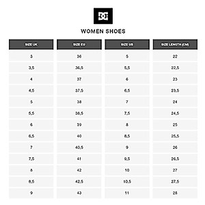 DC Shoes Women's Low-Top Sneakers, Black Pink Stencil, 8