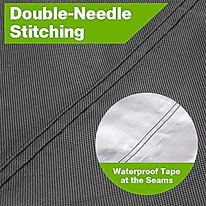 Patio Furniture Cover, 90 inch Outdoor Patio Table Cover Rectangular Water-Resistant, Heavy Duty Patio Furniture Set Covers for Sectional Sofa and Table Chairs (90 x 65 x 31 inch)