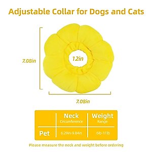 Adjustable Protective Collar for Cat and Puppy，Soft Pet Recovery Collar Does Not Block Vision E Collar，Surgery Recovery Elizabethan Collars