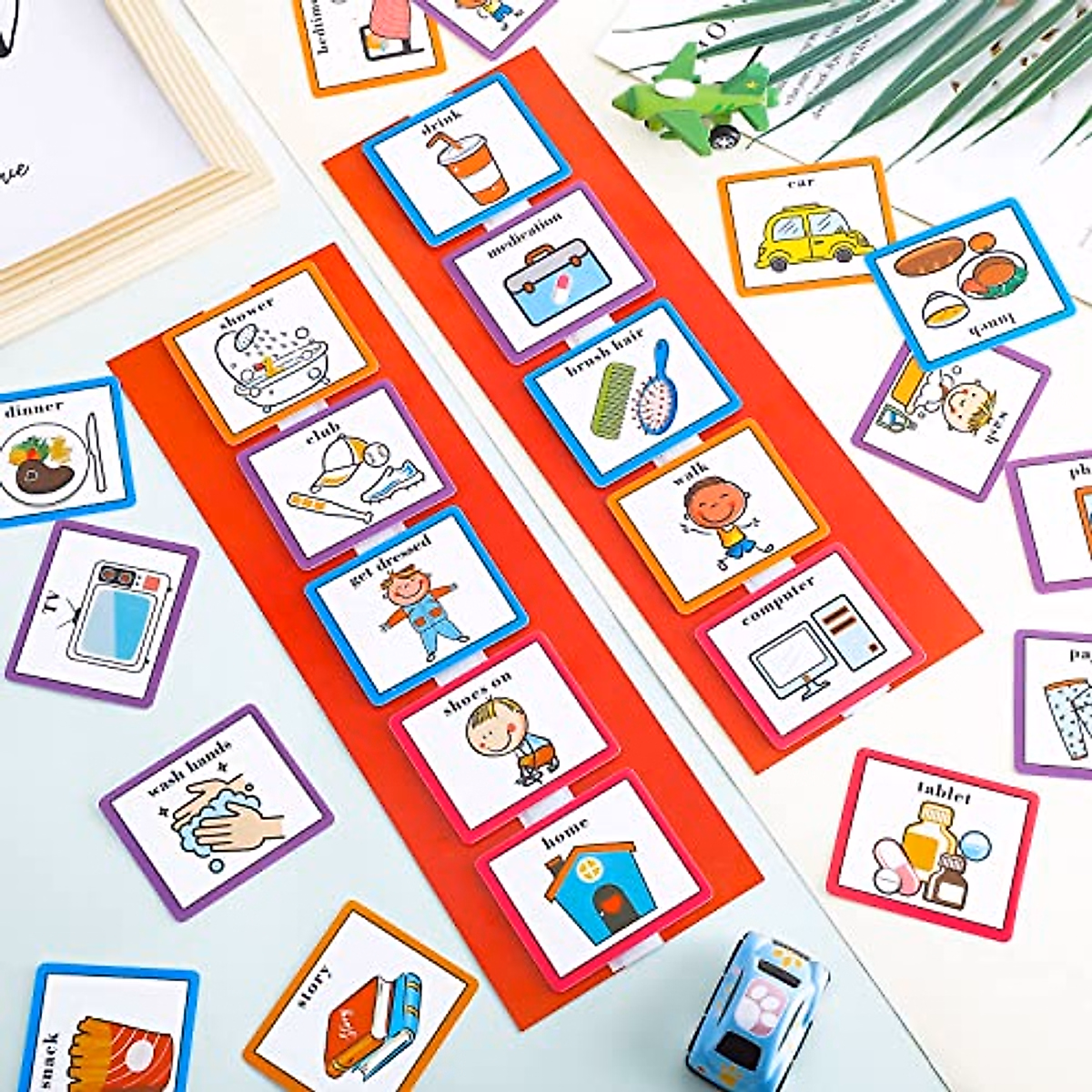 35-Piece Visual Schedule Cards for Autism & School Routines