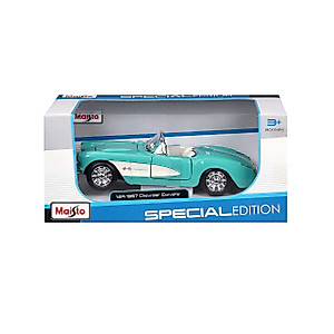Maisto 1:24 Scale 1957 Chevrolet Corvette Diecast Vehicle (Colors May Vary)