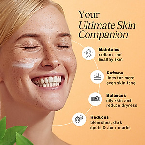 LilyAna Naturals Face and Neck Moisturizer for Women and Men - Moisturizer Face and Neck Cream for Dry Skin and Dark Spot Brightening (Super C, 1.7oz)