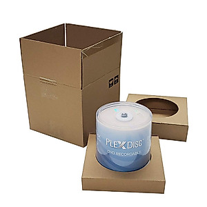 PlexDisc DVD+R 4.7GB 16x Branded Recordable Media Disc - 100pk Cake Box (FFP) 63C-815-BX