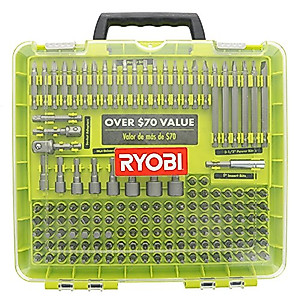Ryobi A981952QP 195 Piece Drilling and Driving Kit for Wood, Plastic, Metal, and Masonry Work