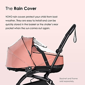 BABYZEN YOYO Rain Cover for Bassinet - Protect Baby from Bad Weather - Easy to Install & Store