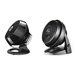 Vornado 630 Mid-Size Whole Room Air Circulator Fan & 460 Small Whole Room Air Circulator Fan with 3 Speeds, Black