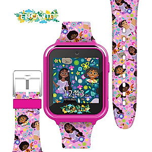 Disney Encanto Kids Smartwatch with Camera, Games, and Fitness Tracker – Interactive Touchscreen Watch with Changeable Faces, Alarm, Voice Recorder, and Step Counter – Fits Wrists 5.5" to 8"