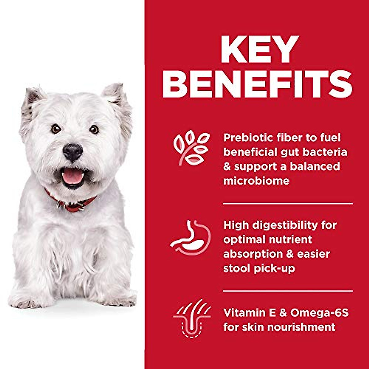 Hill's Science Diet Adult Sensitive Stomach and Skin, Small Bites Dry Dog Food, Chicken & Barley Recipe, 4 lb. Bag