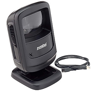 Zebra Symbol DS9208-SR Handsfree Standard Range Barcode Scanner with Shielded USB Cable - Scans 1D, 2D and PDF417 Barcodes, LED Aimer