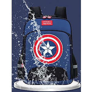 Cartoon Rolling Backpack Boys and Girls Roller Travel Bag with Wheels, Detachable College Laptop Luggage Vacation Backpacks