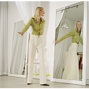 You Look Amazing Mirror Decal - 18 x 2.5 Inch Mirror Vinyl,Bathroom Decor,Slogan Wall Sticker,Beauty Salon Decor,Hair Salon Sticker,Inspirational Quotes Mirror Decal (Without Mirror)