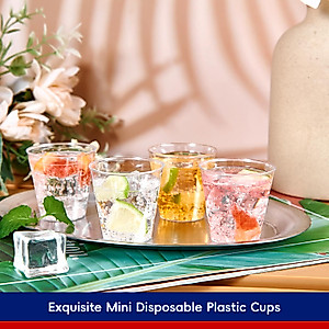 JOLLY CHEF 1000 Plastic Shot Glasses-1.5 oz Disposable Cups-1.5 Ounce Plastic Shot Cups Perfect for Weddings Halloween, Thanksgiving, Christmas Party