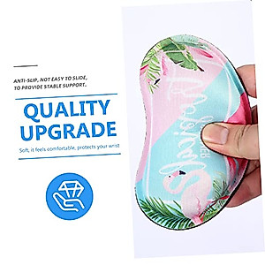 Mikikit 1 Set Mouse Pad Wristband Keyboard for PC Gel Wrist Rest Mouse for PC Wrist Pad for Keyboard Laptop Wrist Rest Keyboard Rest Pad Memory Hand Rest Gaming Mouse Mat Hand Mousepad Mat