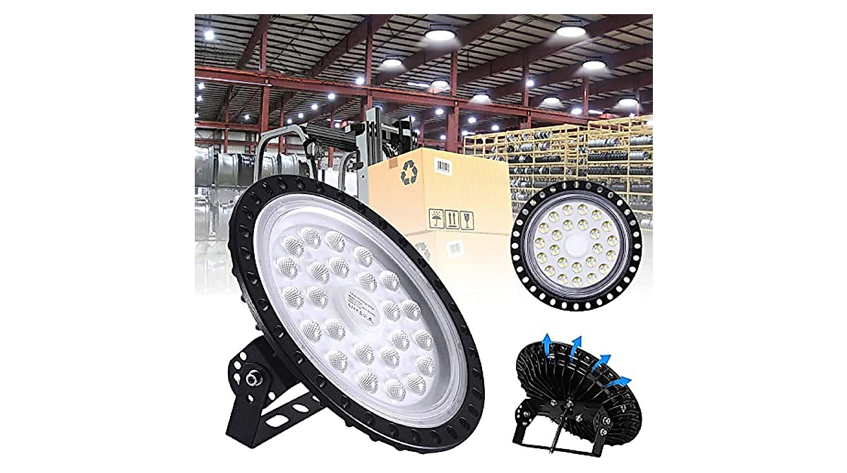 100W UFO LED High Bay Light lamp Factory Warehouse Industrial Lighting ...